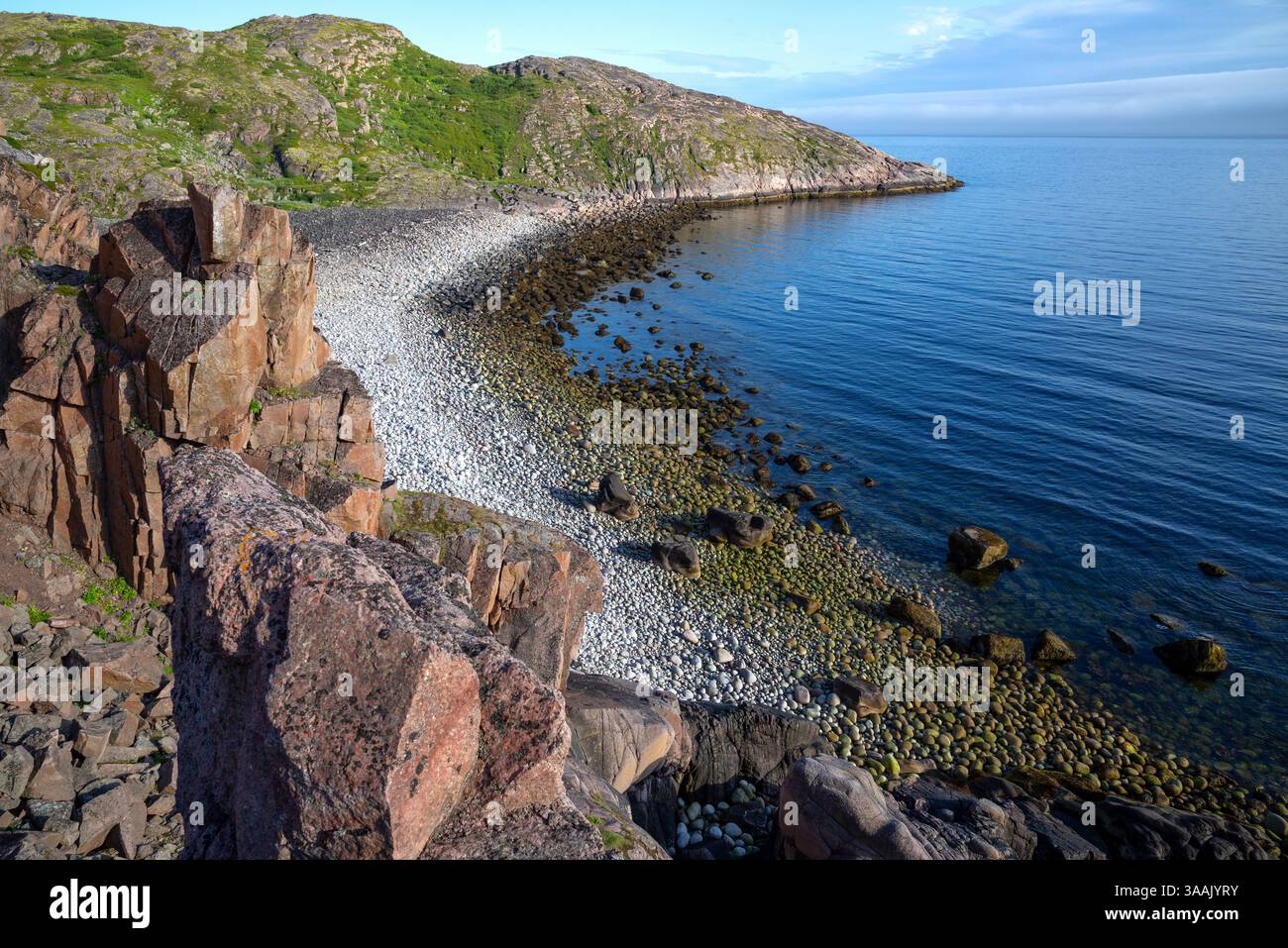 The coast of the Arctic Ocean. Kola peninsula, Russia Stock Photo - Alamy