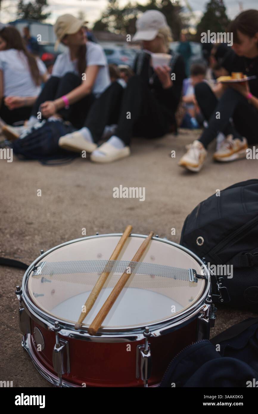 Snare drum as a mandatory prop at protests around the world Stock Photo ...
