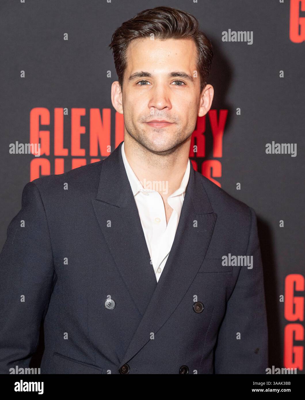 New York, USA. 31st Mar, 2025. Dez Duron attends opening night of Broadway Revival 'Glengarry ...