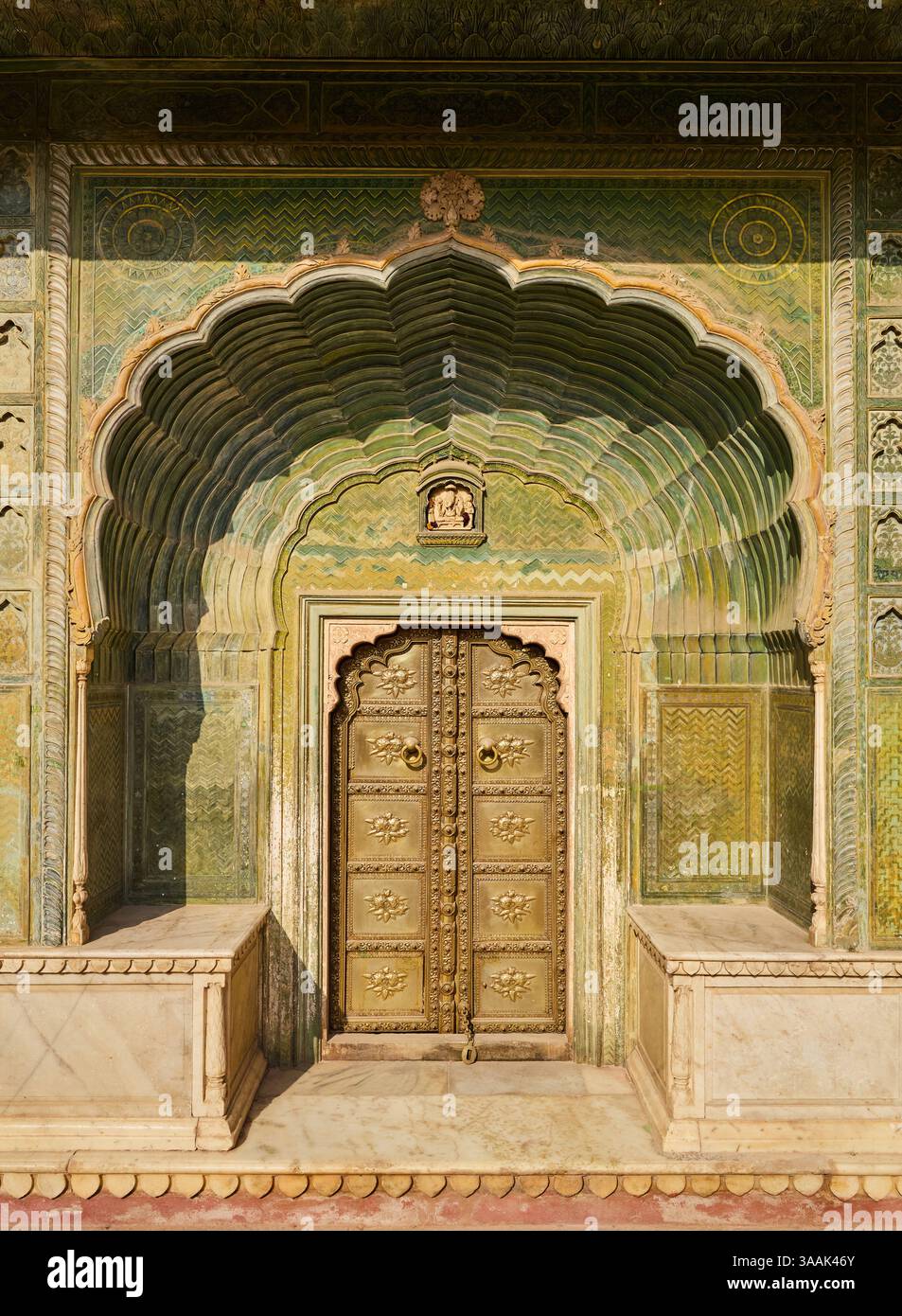 Green gate city palace jaipur hi-res stock photography and images - Alamy