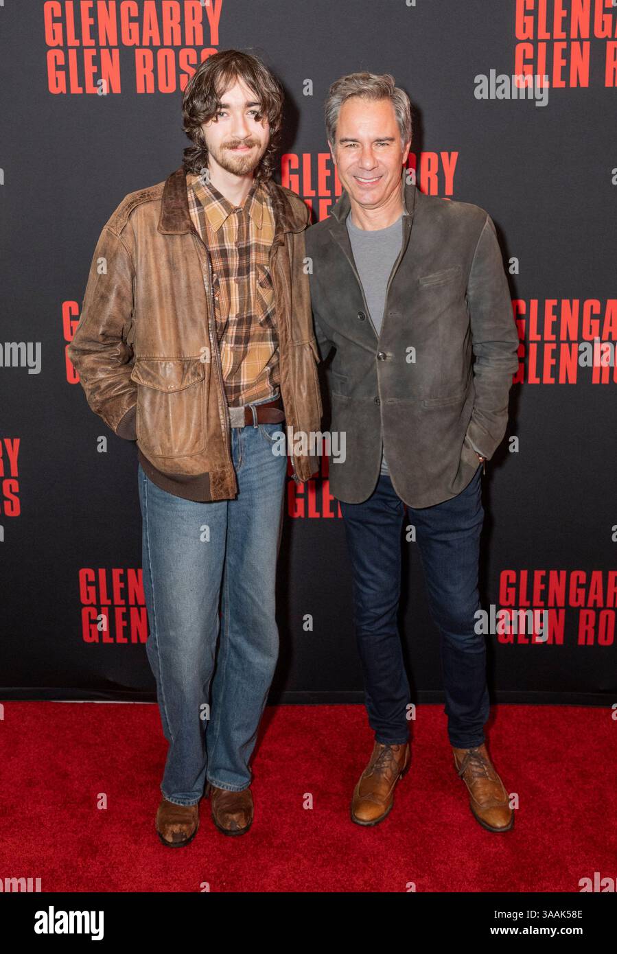 New York, NY, March 31, 2025: Finnigan McCormack and Eric McCormack ...