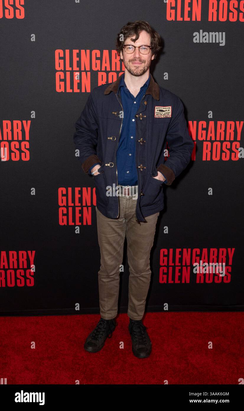 New York, NY, March 31, 2025: John Gallagher Jr. attends opening night ...