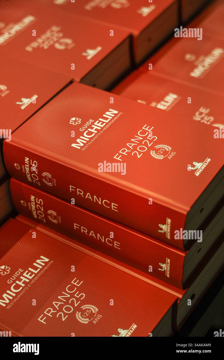 Metz, France. 31st Mar, 2025. The two new new Michelin Guide 2015 ...