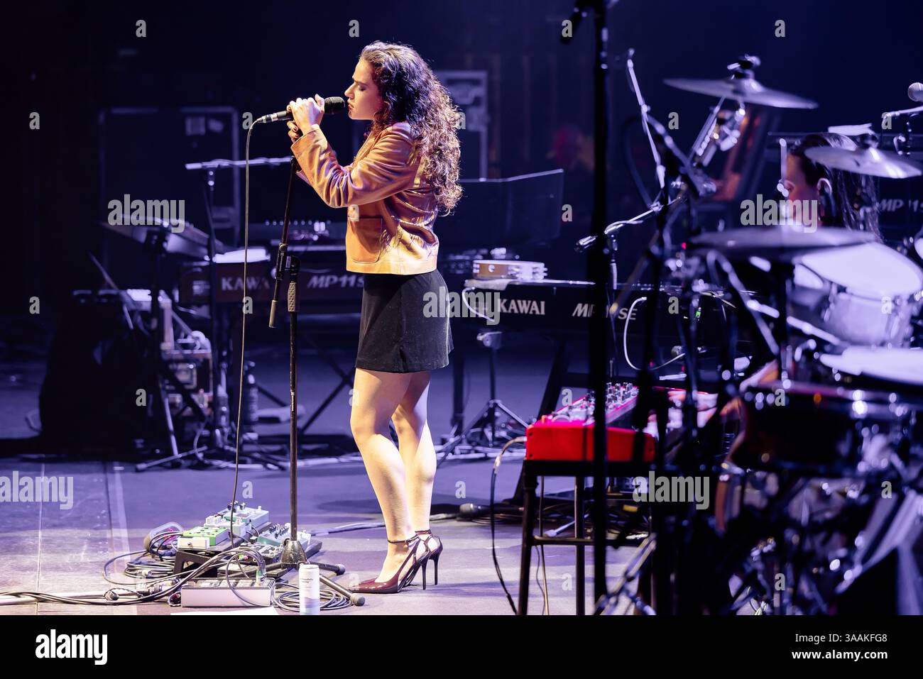 Talia Rae performing at Venue Cymru in Llandudno, supporting David Gray ...