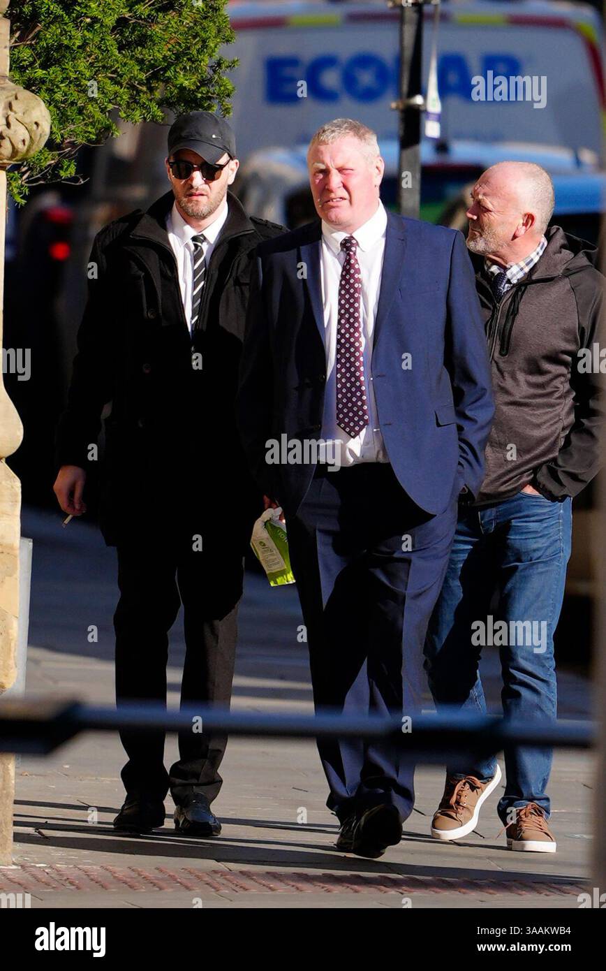 Kyle Shaw (left) outside Liverpool Crown Court, where he will be ...