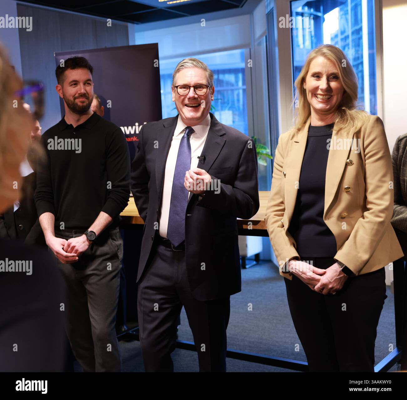 Prime Minister Sir Keir Starmer with CEO Debbie Crosbie during a visit ...