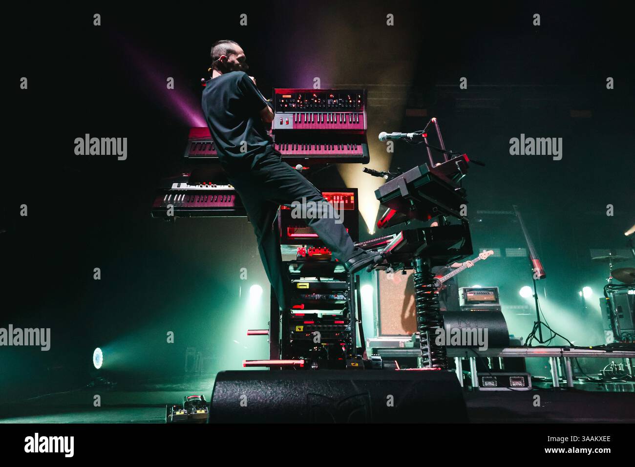 Italy. 10th Mar, 2025. Boosta (Davide Dileo) of Subsonica performs live during the Club Tour ...