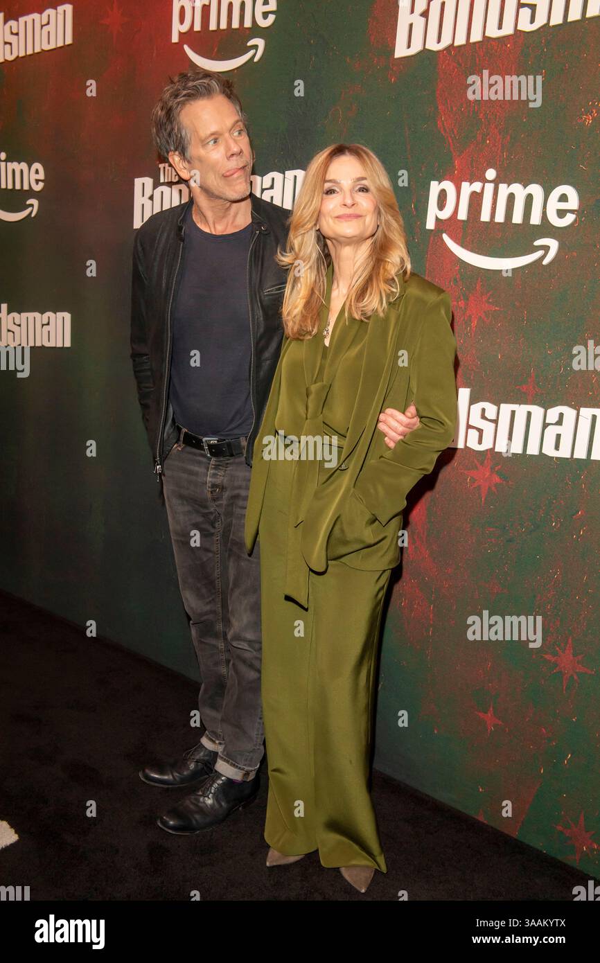 New York, United States. 31st Mar, 2025. Kevin Bacon and Kyra Sedgwick ...