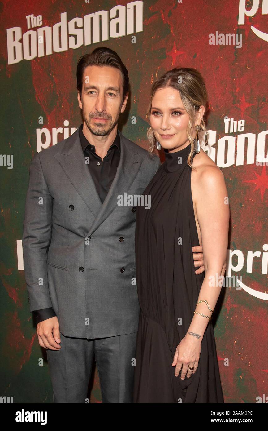 Adam Zotovich and Jennifer Nettles attend Prime Video's "The Bondsman ...