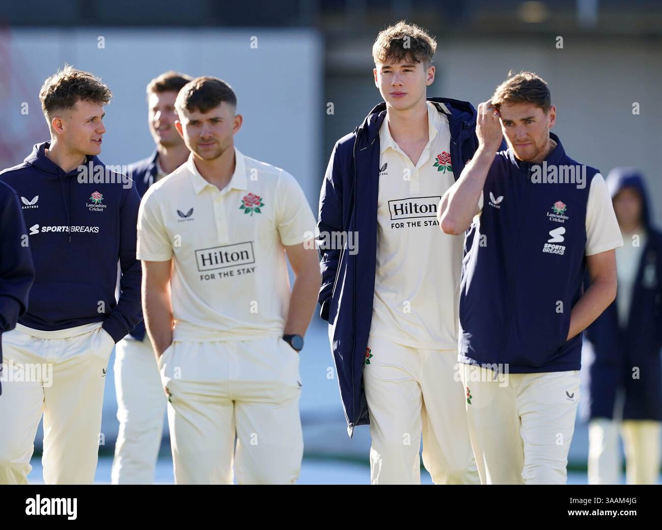 Lancashire's Rocky Flintoff (second right) before a photocall at ...