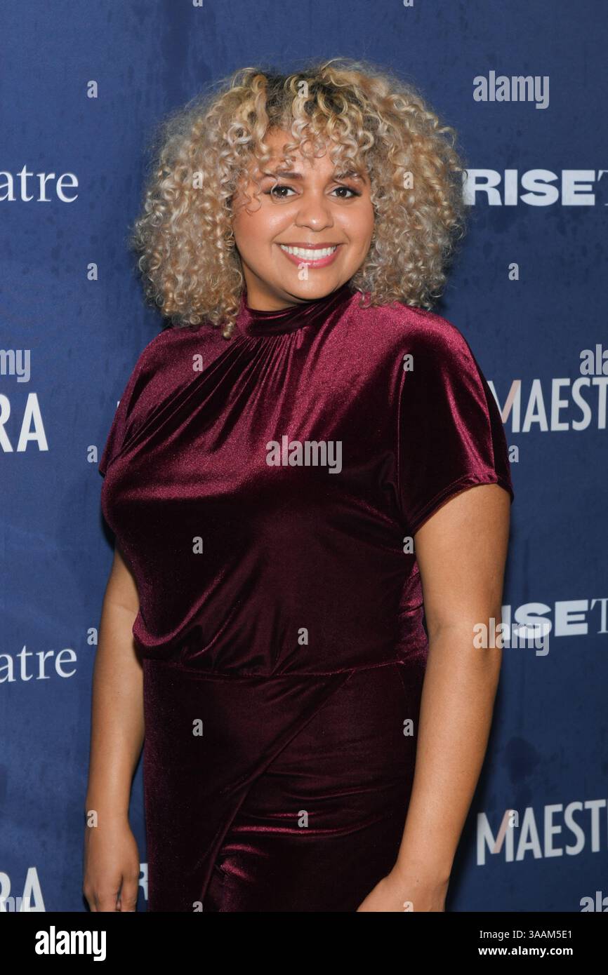 New York, USA. 31st Mar, 2025. Zeniba Now attends Maestra Music's ...