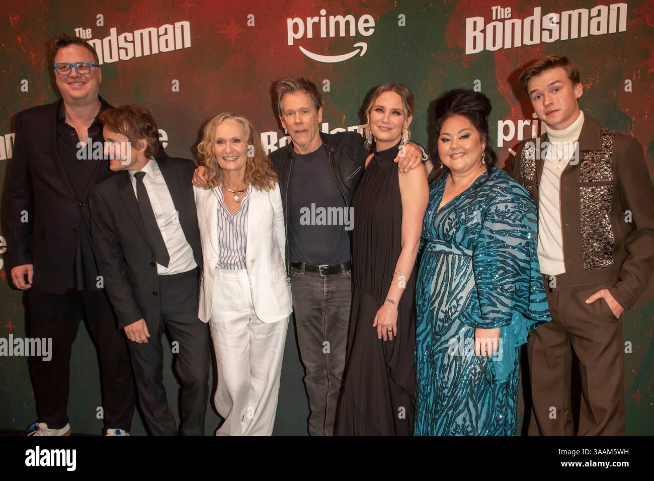 (L-R) Erik Oleson, Damon Herriman, Beth Grant, Kevin Bacon, Jennifer ...