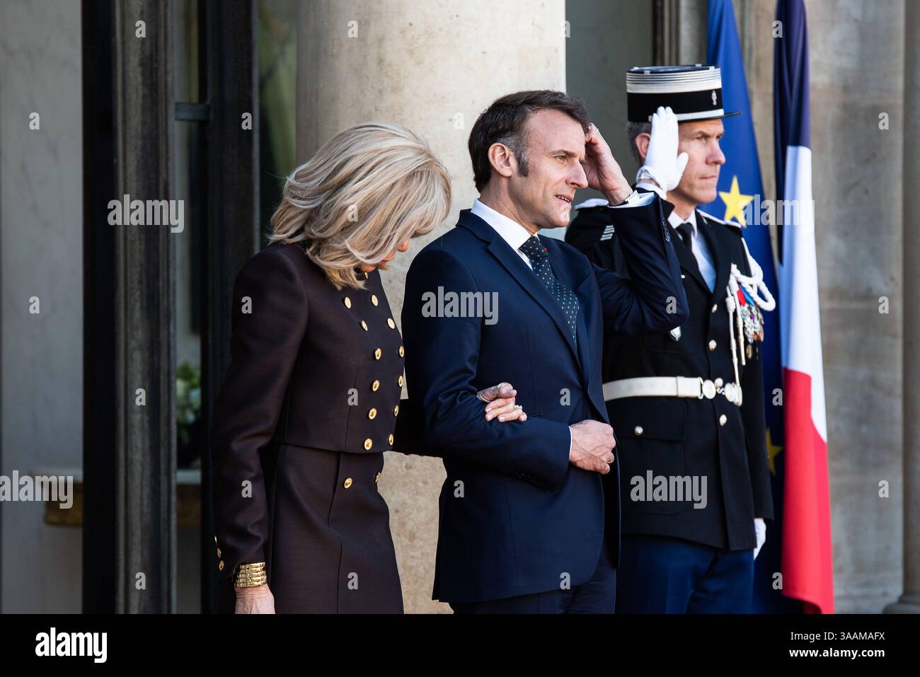 FRANCE-POLITICS-TOP LEVEL SUMMIT-DENMARK The President of the French ...