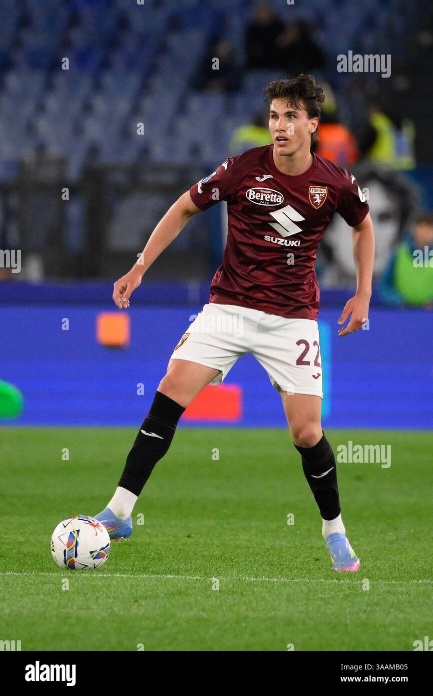 Torino's Cesare Casadei during the Italian Football Championship League ...