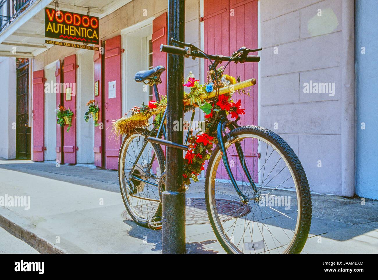 New Orleans - United States - April 16, 2002: A "magical" bicycle ...