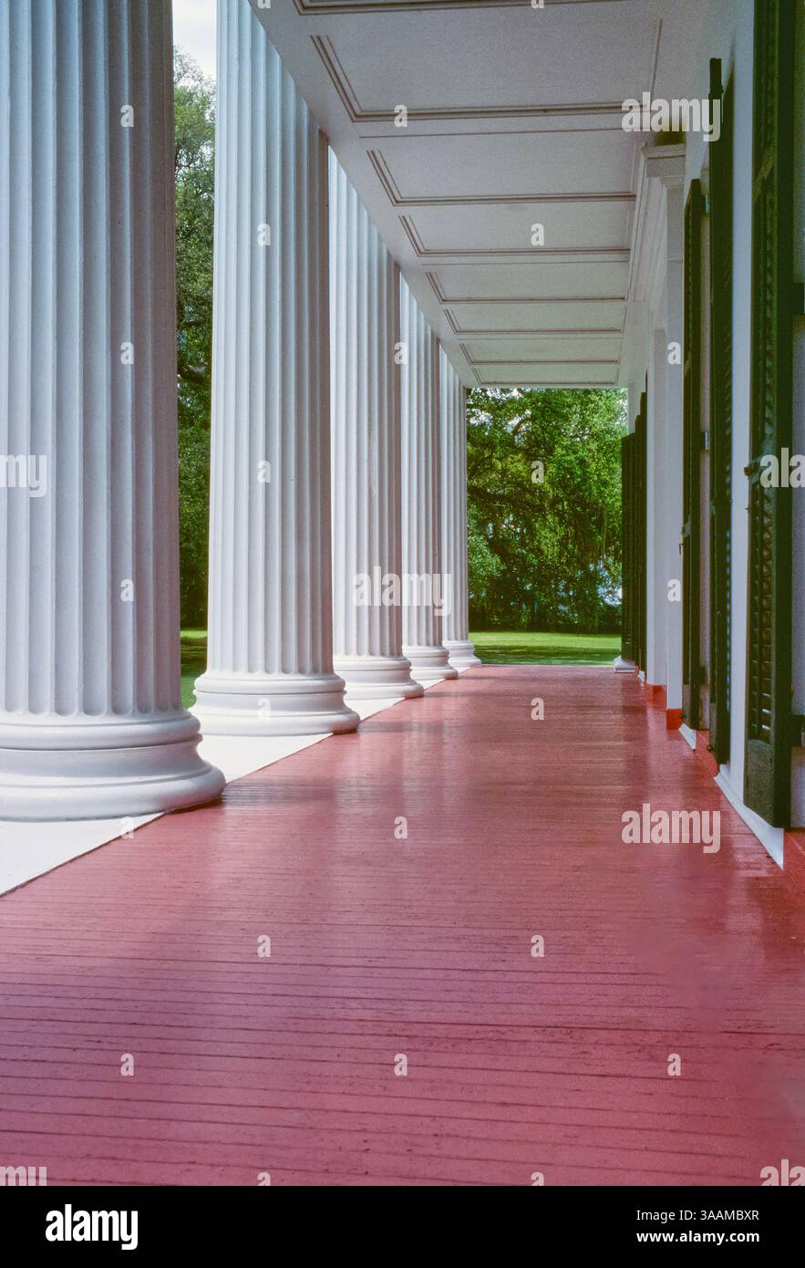 New Orleans, United States, detail of the front porch of an ...