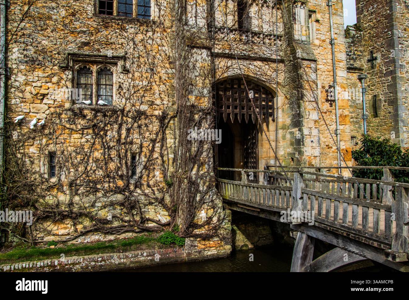 The Gatehouse at Hever Castle & Gardens, Hever, Kent, England Stock ...