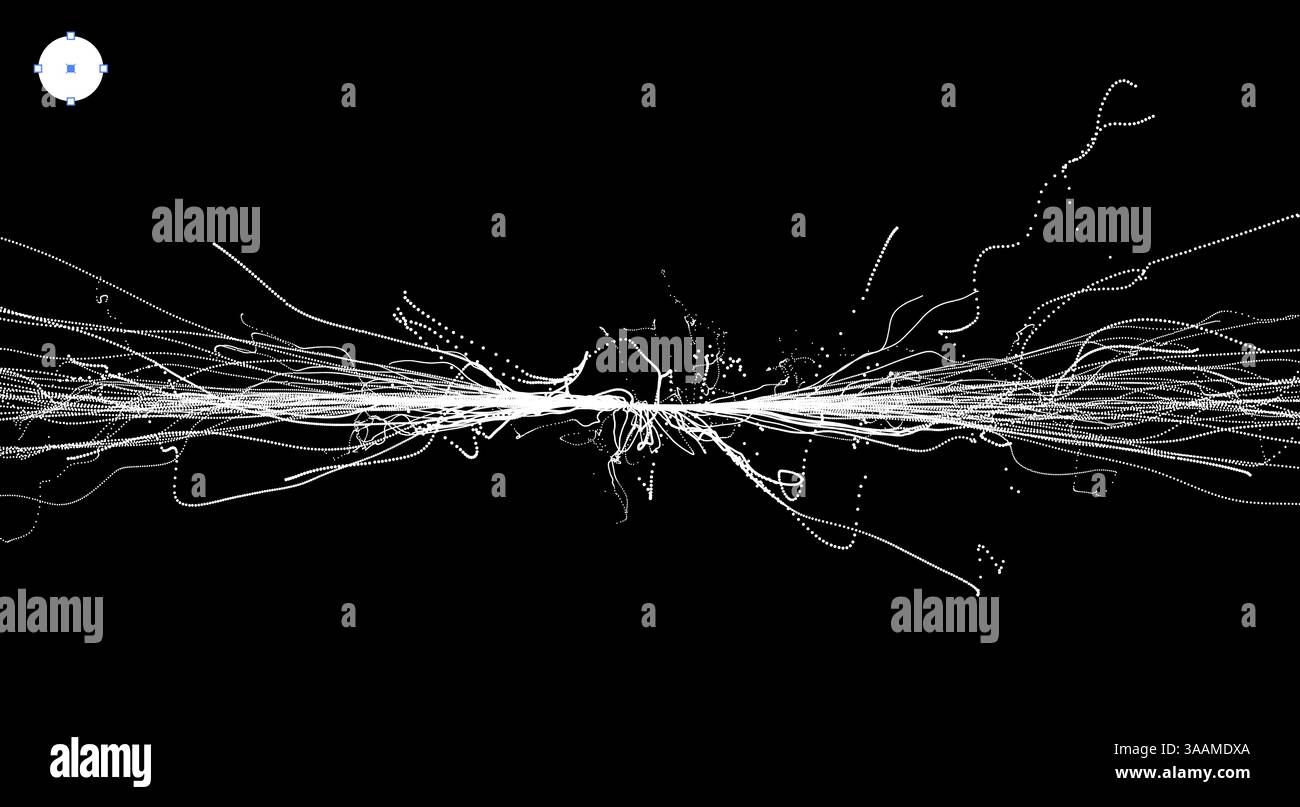 Point Explode. Array with Dynamic Emitted Particles. Abstract Dynamic Background. Vector ...
