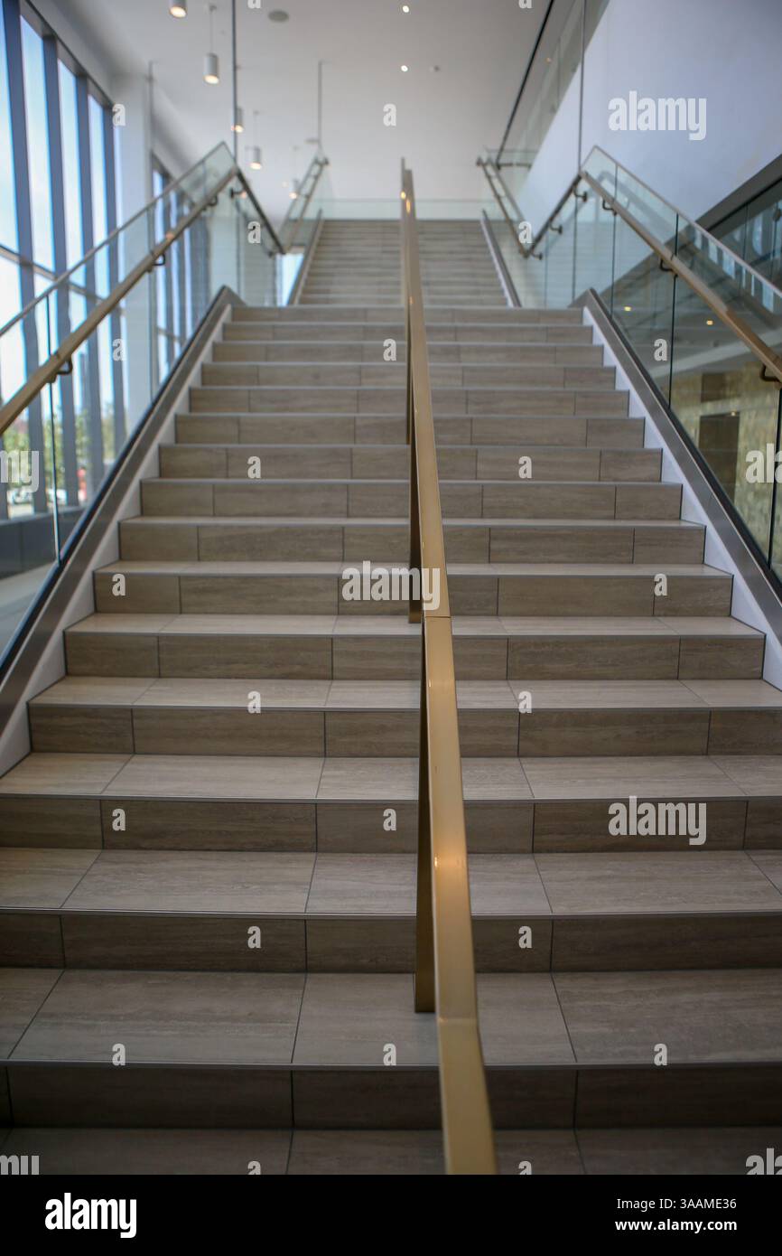 April 18, 2018 Los Angeles, CA...BANC of CALIFORNIA Stadium stairway to ...