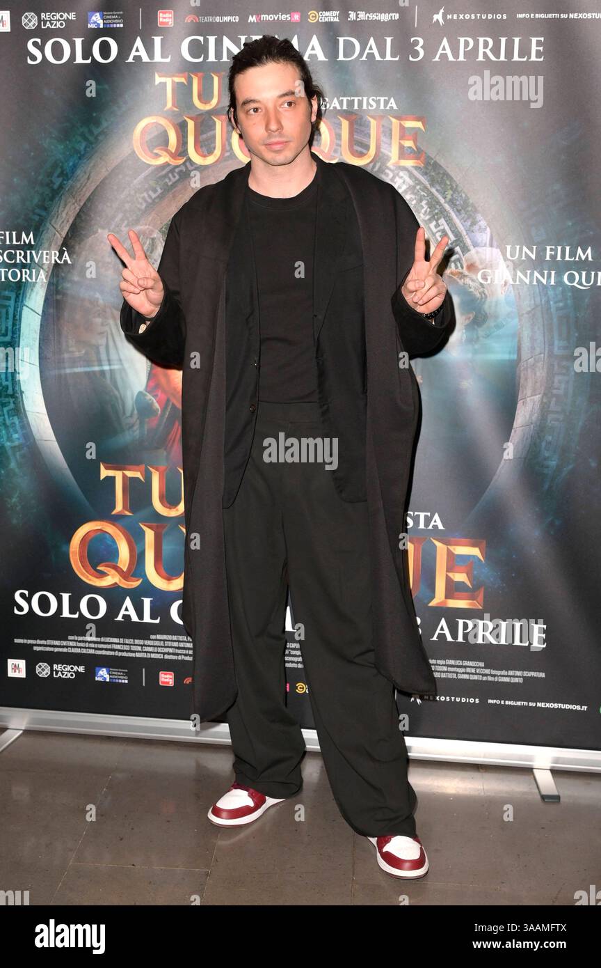 Guglielmo Poggi bei der Premiere des Kinofilms Tu quoque in Space ...