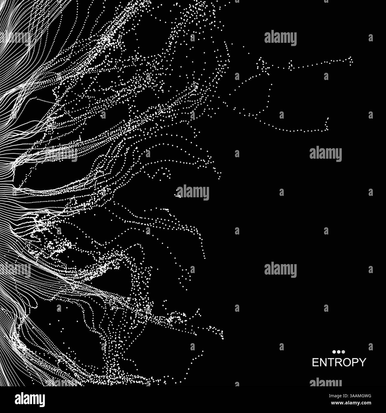 Wave Background. Ripple Grid. Abstract Vector Illustration. 3D ...