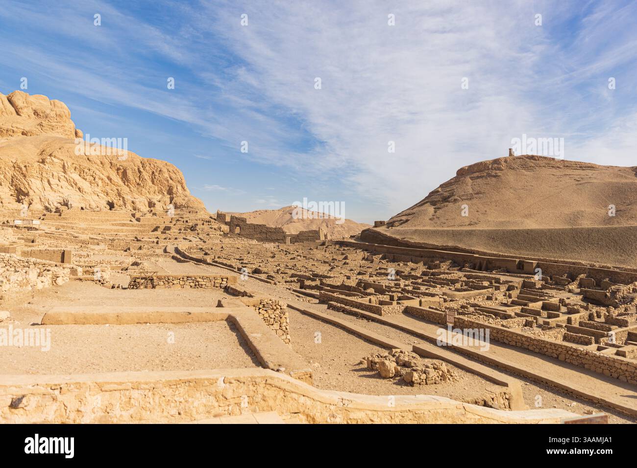 Deir el-Medina or Valley of the Workers in Luxor, Egypt Stock Photo - Alamy