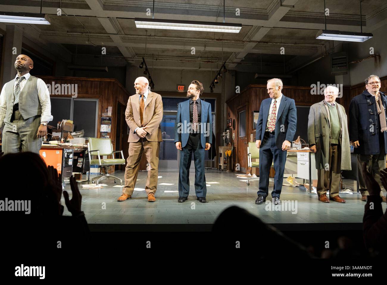 New York, USA. 31st Mar, 2025. Donald Webber Jr., Bill Burr, Kieran ...