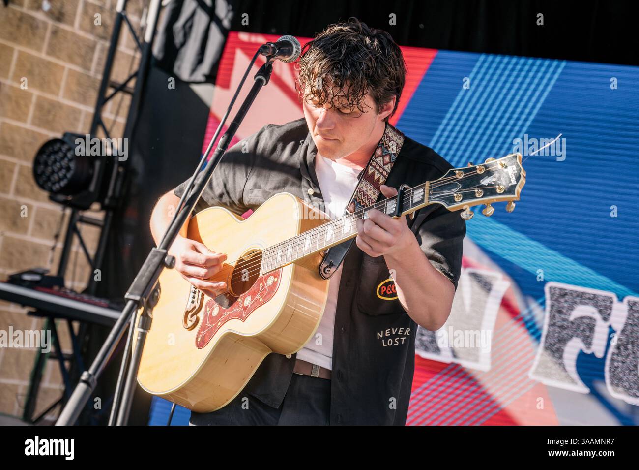 Finn Forster performs at the British Music Embassy during SXSW 2025 ...