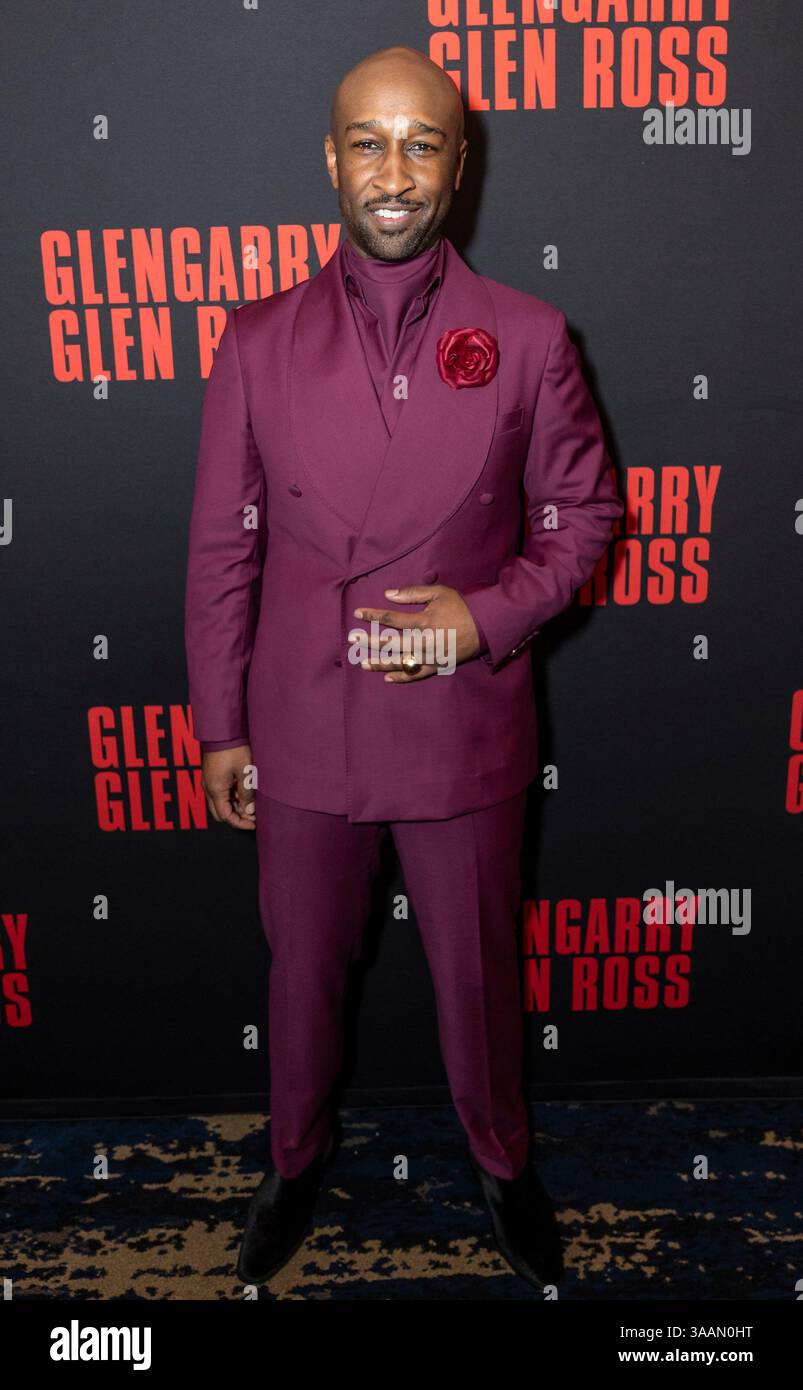 New York, NY, March 31, 2025: Donald Webber Jr. attends press line ...
