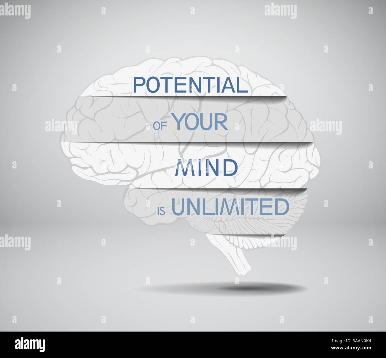 Conceptual illustration of the development power potential of mind ...
