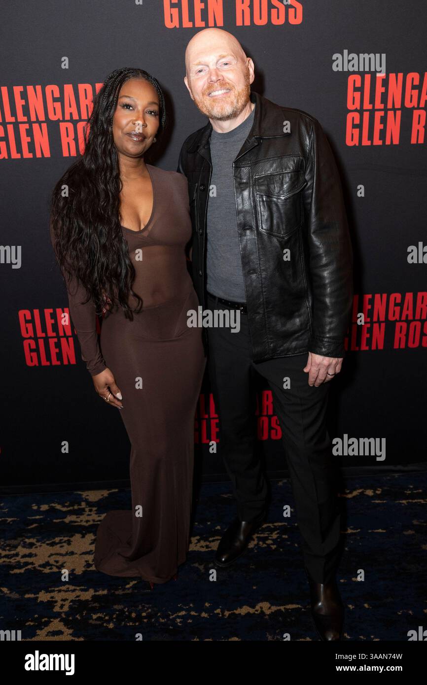 Nia Renee Hill and Bill Burr attend press line after the opening night ...