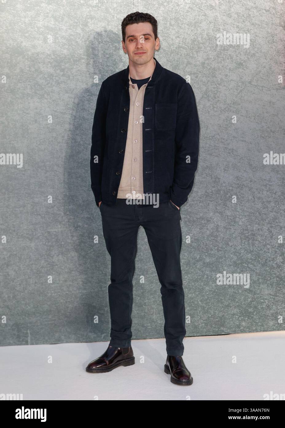 Jack Rowan attends the Global Premiere of 'Mobland' held at the Odeon ...