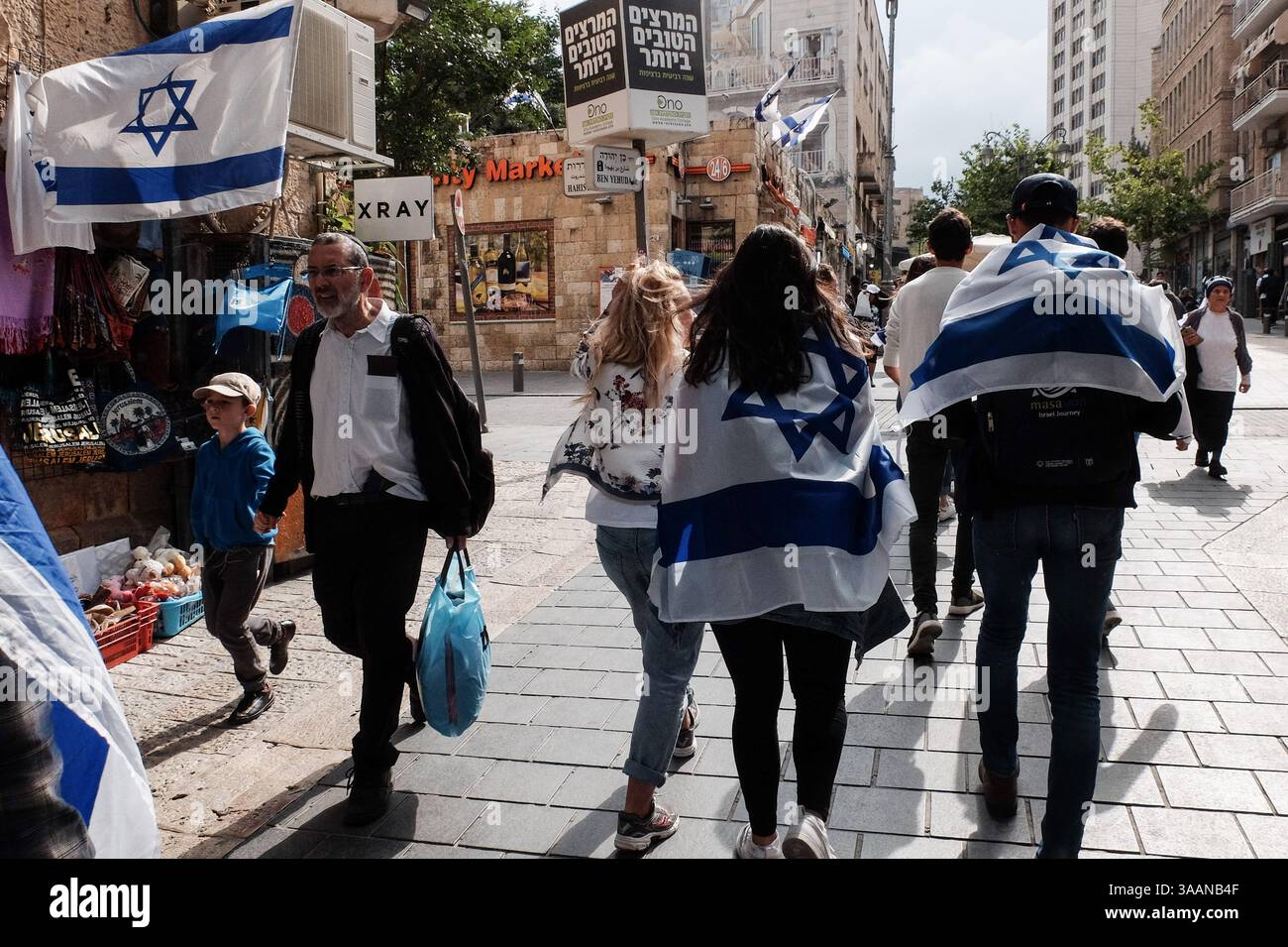 May 13, 2018 - Jerusalem, Israel - Dance of Flags participants ...