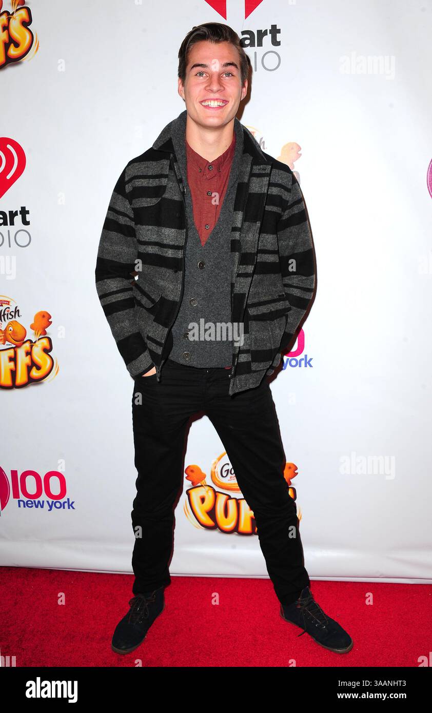 Marcus Johns at Z100's Jingle Ball at Madison Square Garden in New York ...