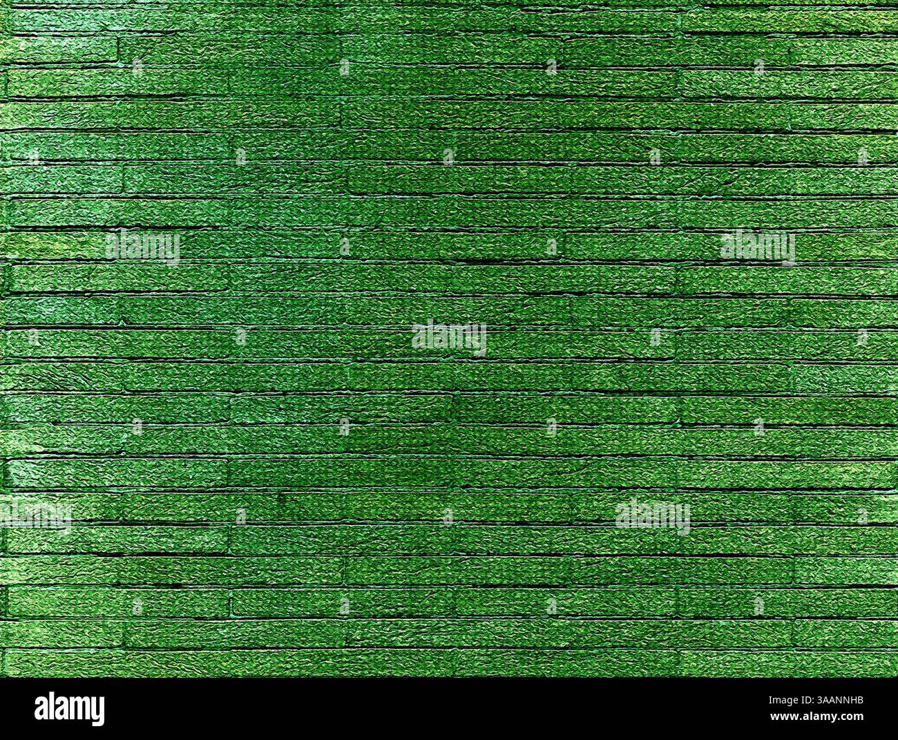 Emerald green brick wall forming a textured background Stock Photo - Alamy