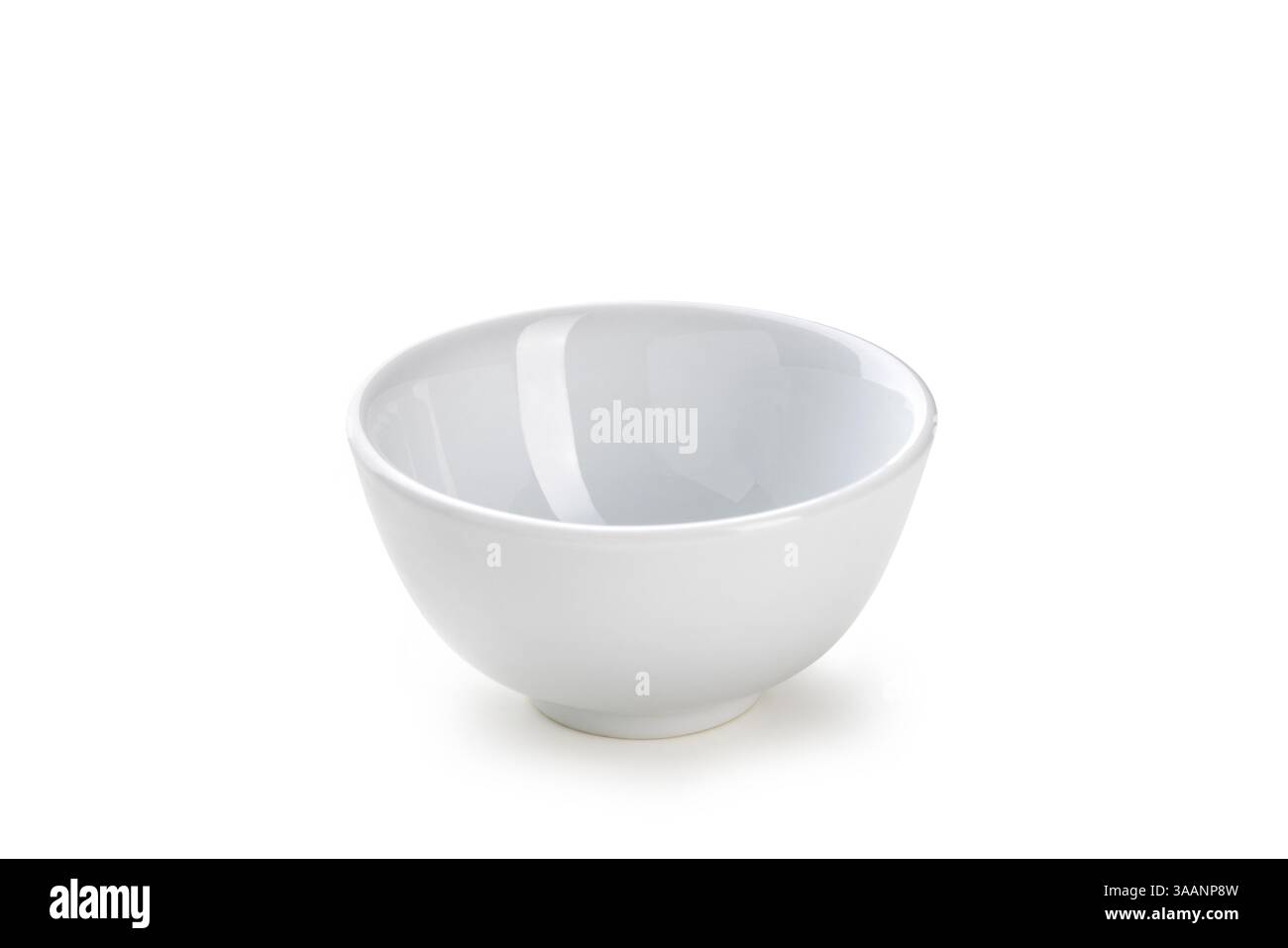 Bowl, Front View of Empty White Bowl for Food – HQ Macro Close-Up ...