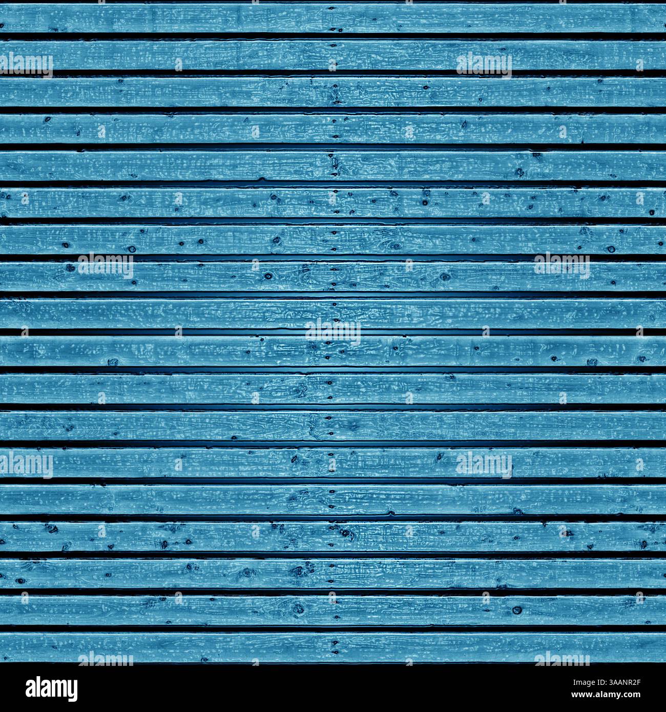 Vibrant blue wooden slats creating a striking textured background Stock ...