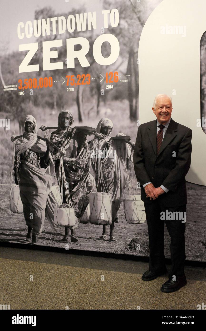 Jimmy Carter, Former President & co-founder of The Carter Center at the preview of 'Countdown to ...