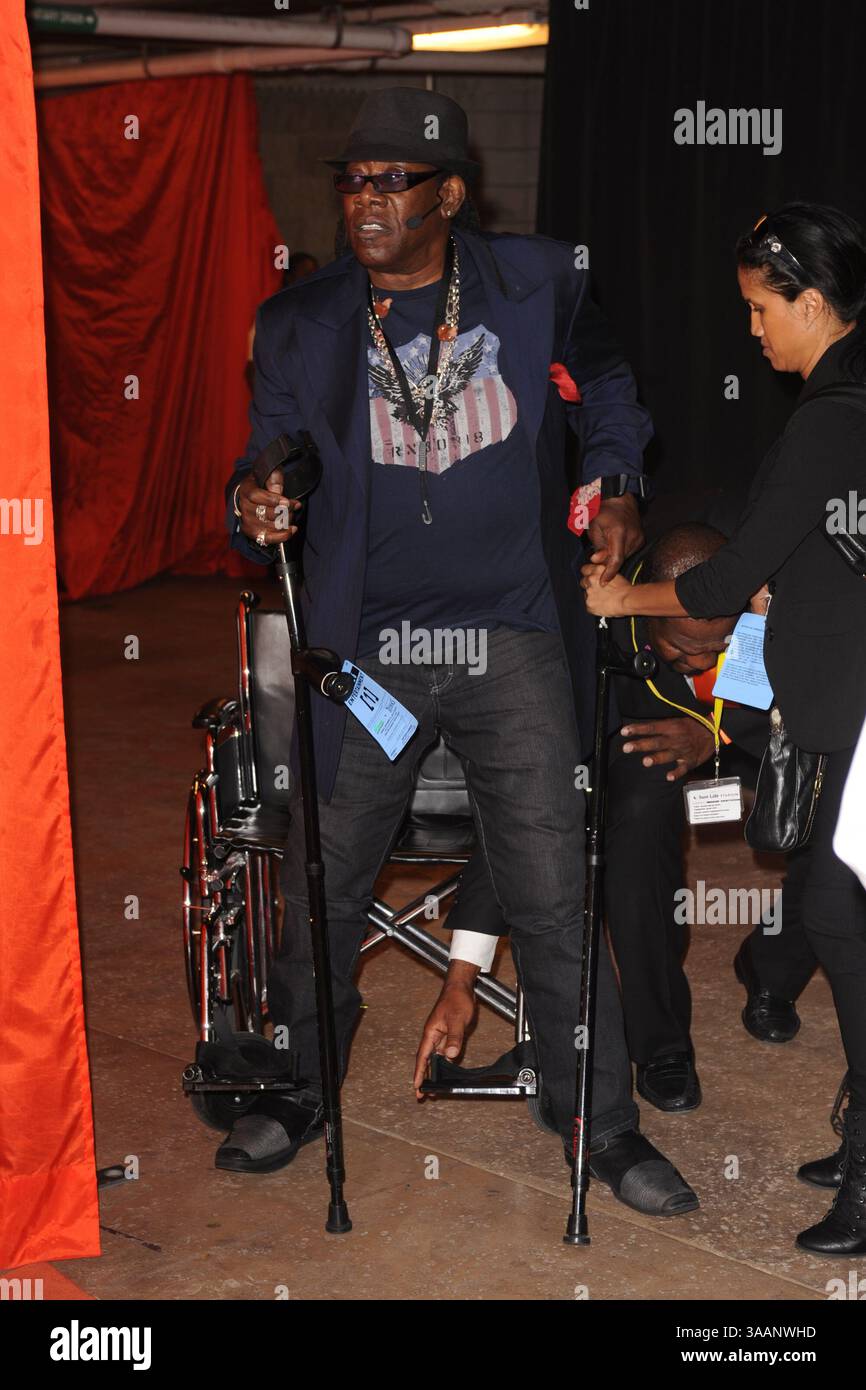 MIAMI BEACH, FL - JUNE 18: Saxophonist Clarence Clemons, a defining ...