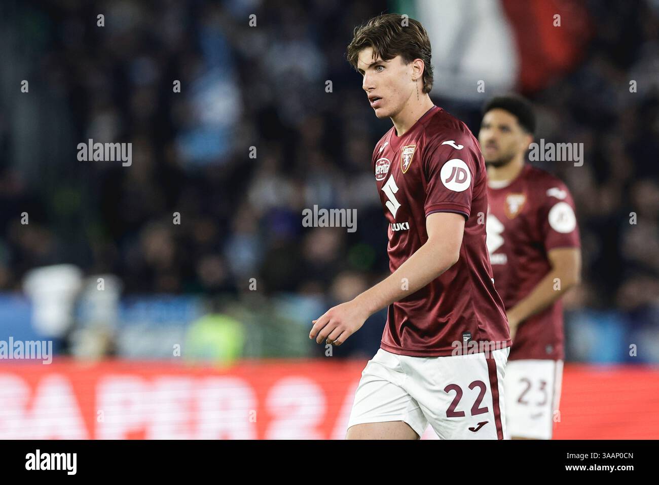 Torino's Italian midfielder Cesare Casadei looks during the Serie A ...
