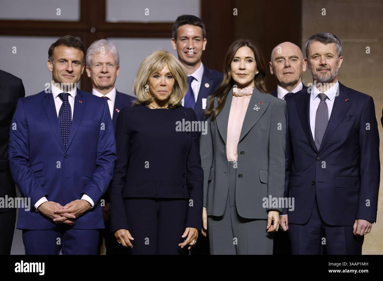 Denmark's King Frederik X, right, and Queen Mary of Denmark, French ...