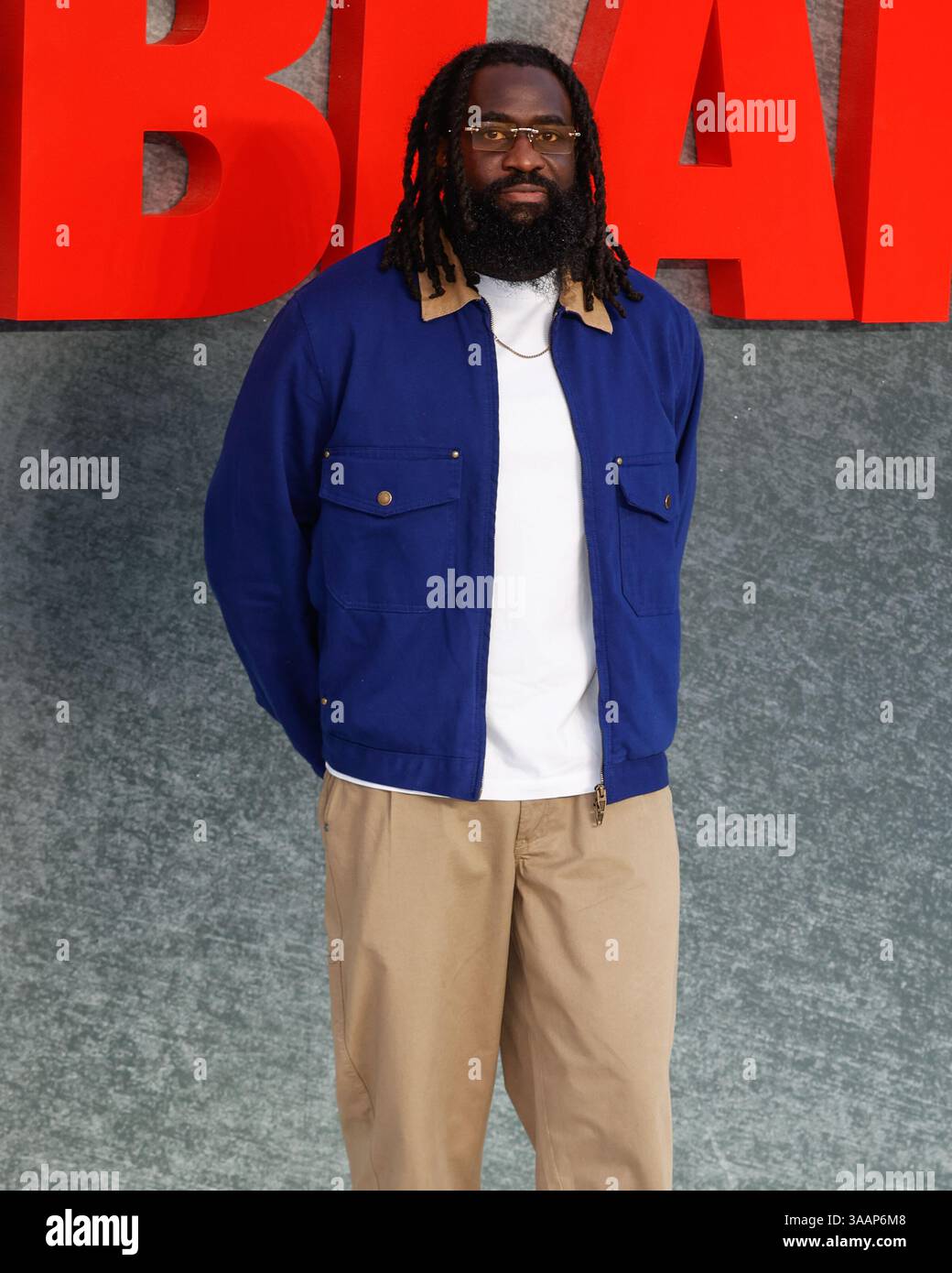 London, UK. 27th Mar, 2025. Jay Urban attends the Global Premiere of 'Mobland' held at the Odeon ...