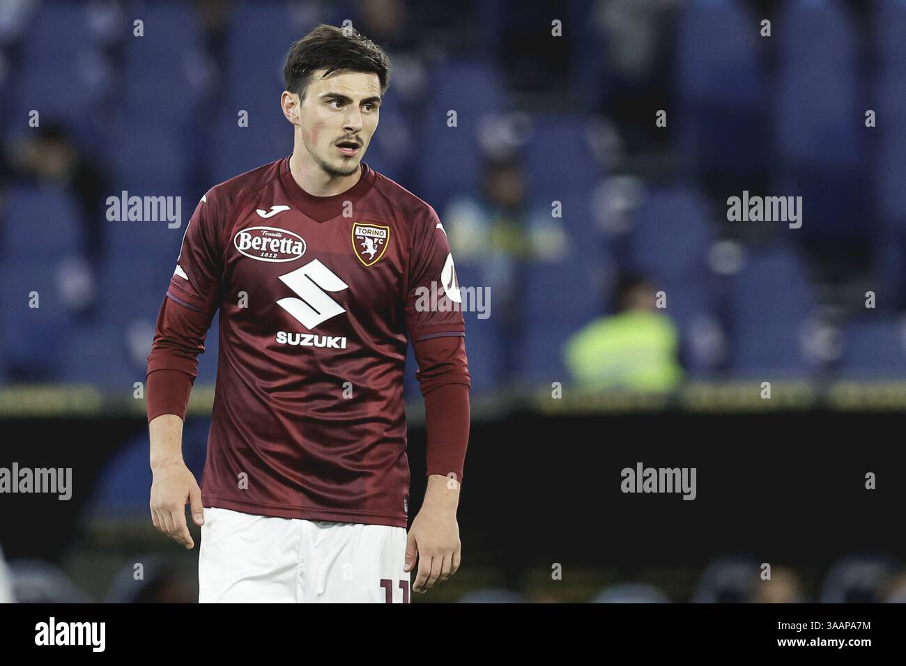 Rome, Italy. 01st Apr, 2025. Torino's Macedonian midfielder Eljif Elmas ...