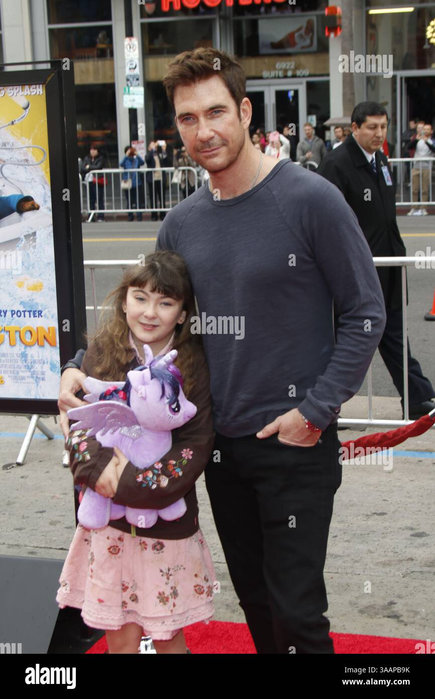 Actor Dylan McDermott and daughter arrive at the premiere of Paddington ...