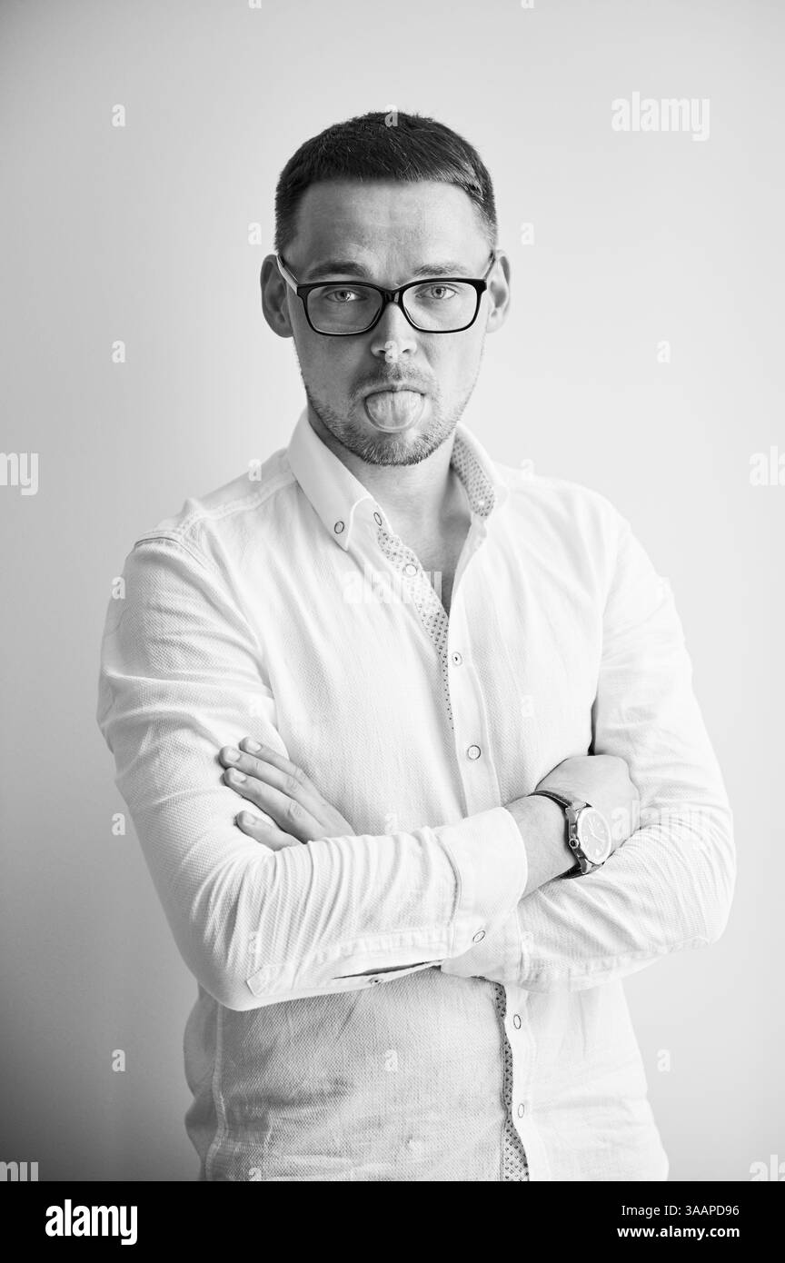 Relaxed chic Black and White Stock Photos & Images - Alamy