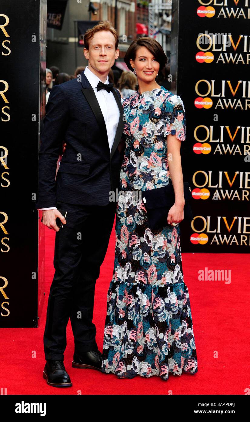 Edward Watson and Lauren Cuthbertson arrives at The Olivier Awards 2015 ...