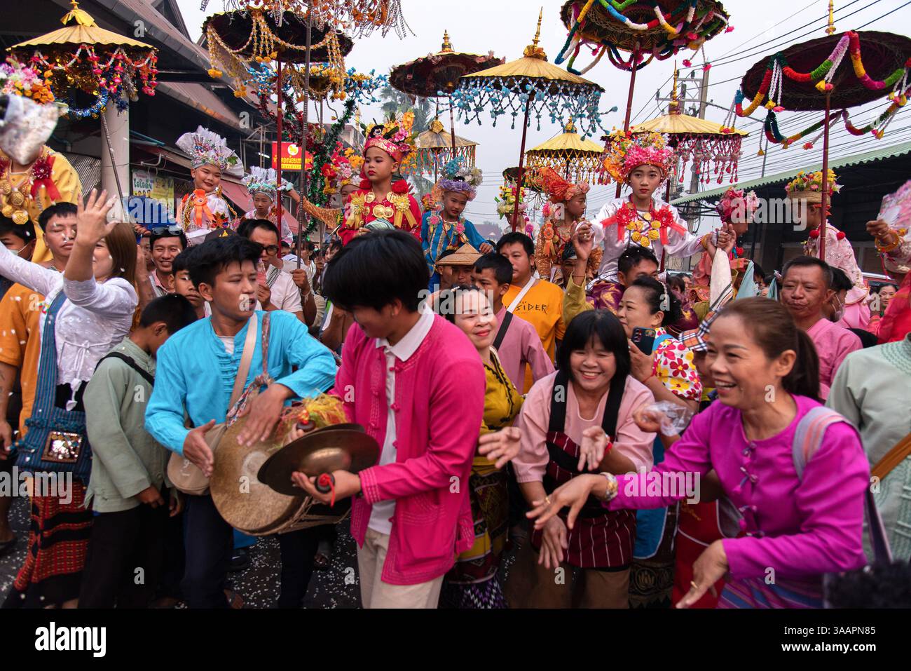 People seen dancing during the Poy Sang Long festival. The Poy Sang ...