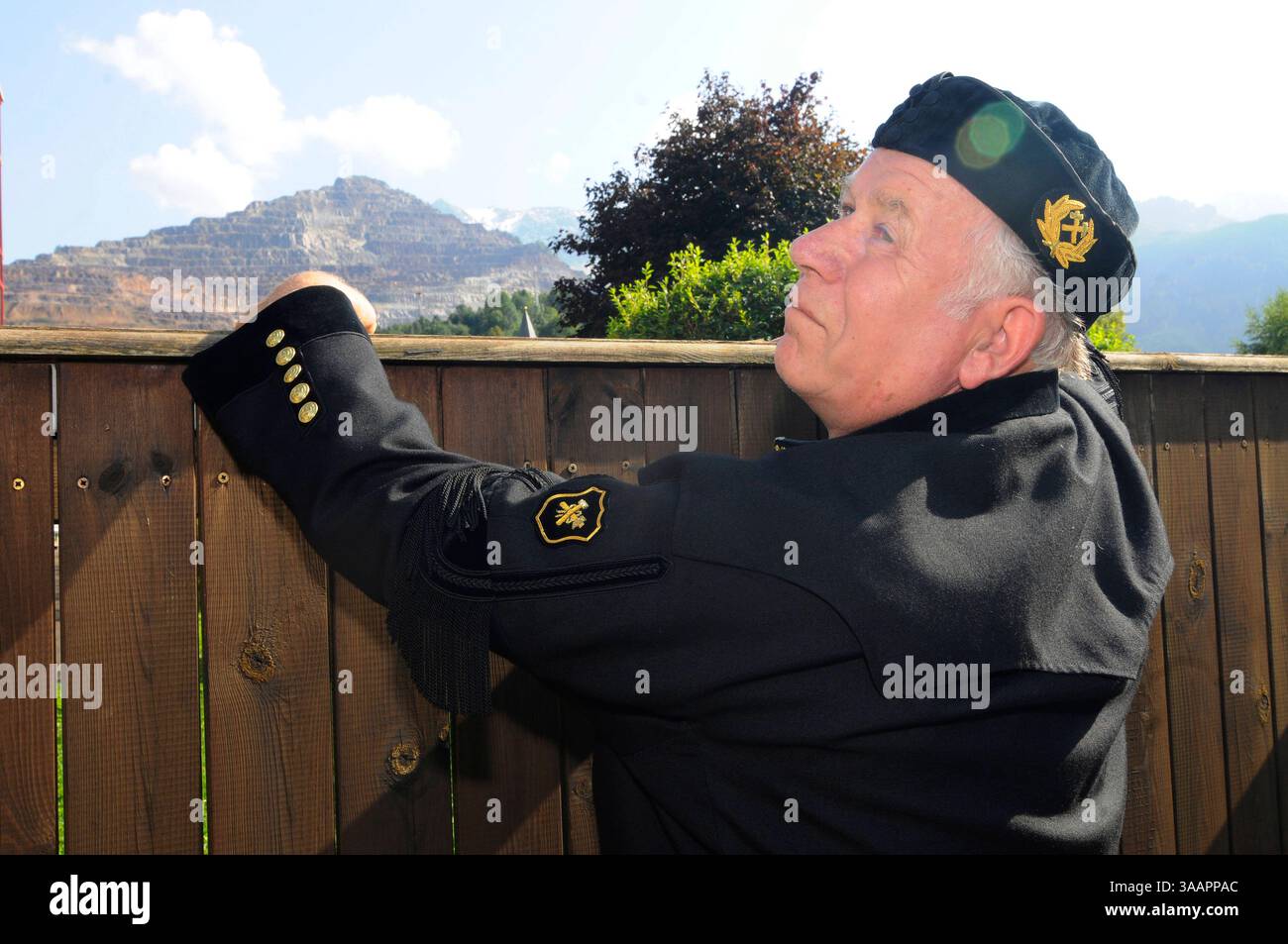 miner in traditional a miners costume from Eisenerz in Austria miner ...