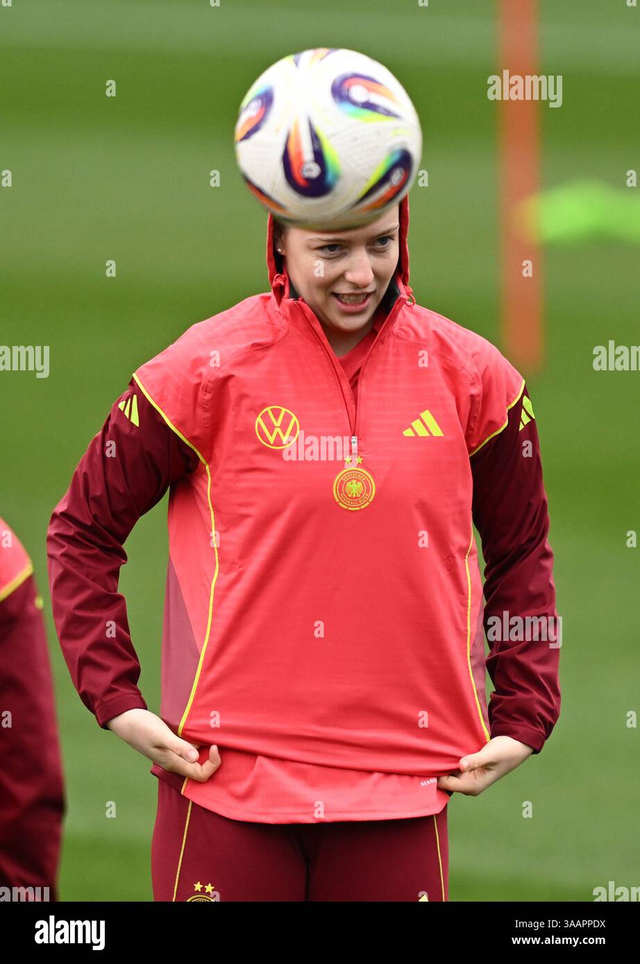 Hesse, Frankfurt, Germany. 01 April 2025, Hesse, Frankfurt/Main: Soccer ...