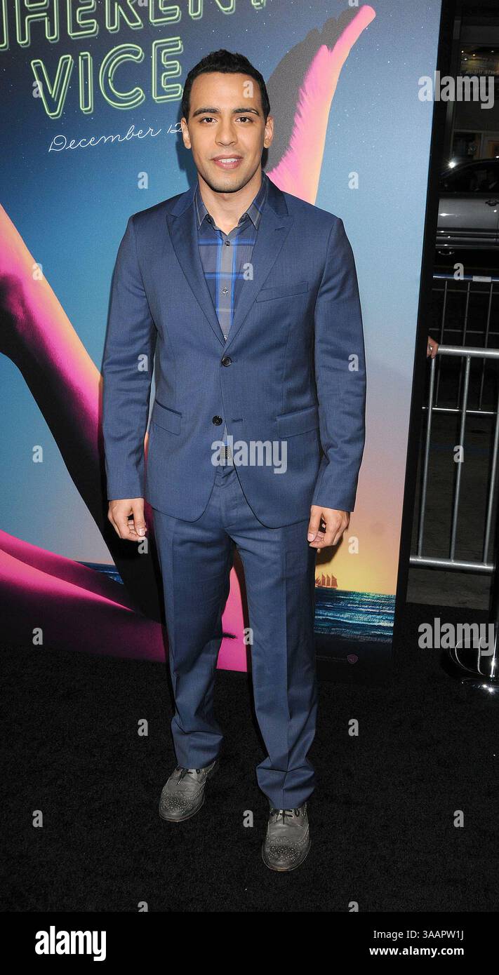 Victor Rasuk at the Inherent Vice Premiere held at the TCL Chinese ...